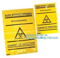 China Clinical Waste Bag, Heavy Duty Sacks, PE biohazard eco bag, PE disposable Lab bag/Medical waste bag/Biohazard bag on rol for sale