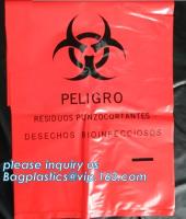 China autoclavable Biohazard Collection Bags, 40 Gallon Biohazard Garbage Bag, ldpe biohazard plastic bags, bagplastics, pac for sale