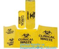 China yellow/red/black biohazard autoclave bag/biohazard autoclavable bin liner, biohazard plastic bags,biohazard waste bag,me for sale