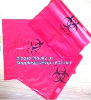 China Medical Specimen Bag with Zip lockkk pounch, biohazard infectious waste bag/bio hazard medical waste bin liner, bagplastics for sale