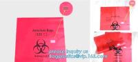 China Medical Waste Bag For Medical Use, Yellow/red/black biohazard infectious/medical waste bag/liner with drawcord/drawstrin for sale