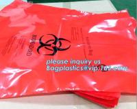 China Medical Consumables Biohazard waste bag, Drawstring Medical Waste Bags, Medical Biohazard Autoclave Bags, bagplastics for sale