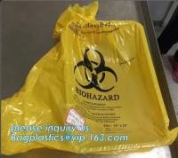 China Biohazard liner bags, drawstring liner, drawtape liner, clinical, medical, hospital, healthcare, medication, supplies for sale