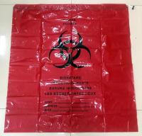 China Adhensive tape bag, self seal bagsYellow/red/black biohazard infectious/medical waste bag/liner with drawcord/drawstring for sale