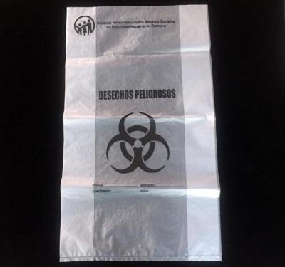 China Large Size Good Quality Biohazard PE Disposable Waste Bag Thick Plastic Asbestos Bag, Factory biohazard large plastic me for sale