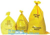 China Biodegradable Medical Drawstring medical biohazard waste disposal supplies LDPE plastic autoclave bags, bagease, pac, sa for sale