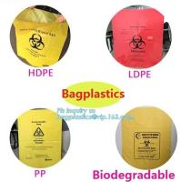 China Disposable Autoclavable Biohazard Bags Medical Consumables Colorful Infectious for sale