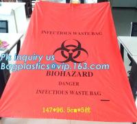 China medical waste disposal plastic bag Biohazard garbage bags, Colored medical Infectious waste bags, biohazard garbage bags for sale