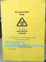 China medical waste disposal plastic bag Biohazard garbage bags, Colored medical Infectious waste bags, biohazard garbage bags for sale
