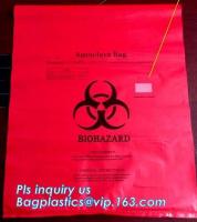 China Customized color biohazard medical waste drawstring bag drawtape bag, biohazard medical waste bags for clinical waste,ye for sale