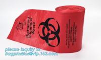 China Disposable Plastic Material Biohazard Medical Waste Trash Bag, Colorful medical disposable plastic bags, bagplastics for sale