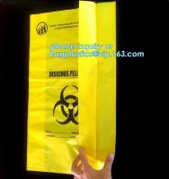 China Hospital Biohazard Bag Medical Waste Garbage Bags Infections Linens Waste Bags, Biodegradable Plastic Hospital biohazard for sale