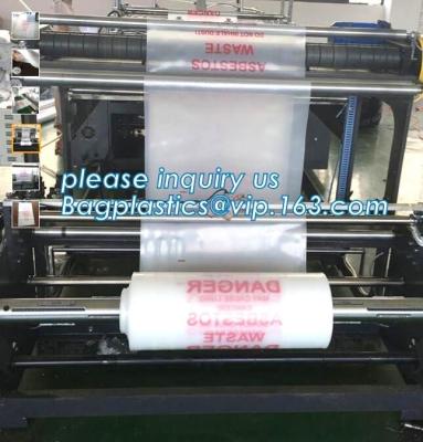 China Wholesale Durable Jumbo Disposal Asbestos Waste Plastic Bags, industrial biodegrade dedicated asbestos garbage bags of y for sale