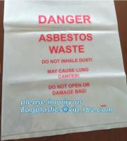China Wholesale Durable Jumbo Disposal Asbestos Waste Plastic Bags, industrial biodegrade dedicated asbestos garbage bags of y for sale