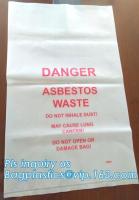 China PE asbestos waste bags, Disposal Plastic Bag for Construction Waste, rubbish bag for asbestos fibers, bagplastics, bagea for sale