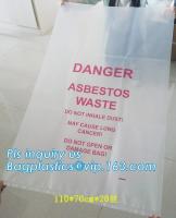 China PE asbestos waste bags, Disposal Plastic Bag for Construction Waste, rubbish bag for asbestos fibers, bagplastics, bagea for sale