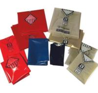 China Asbestos Removal, disposable plastic yellow poly asbestos warning printed burial bags, Asbestos clear plastic packing ju for sale