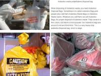 China polyethylene disposal asbestos bag 33