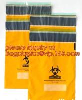 China Shield Autoclavable Biohazard Bags , Biohazard Waste Bags With Pocket Medical Specimen for sale
