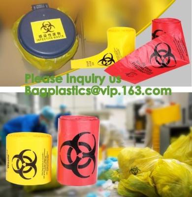China Biohazard Specimen Zip Top BagBiohazard Waste Bags Definition, Green bag, red bag, yellow bag, blue bag, black bag for sale