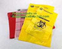 China Biohazard Specimen Zip Top BagBiohazard Waste Bags Definition, Green bag, red bag, yellow bag, blue bag, black bag for sale