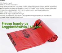 China Biohazard Specimen Zip Top BagBiohazard Waste Bags Definition, Green bag, red bag, yellow bag, blue bag, black bag for sale