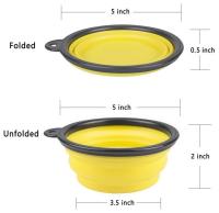 China Dog Feeder Eco Friendly Dog Products Food Collapsible Bowl Silicone Travel Pet Water for sale