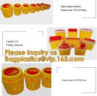China Plastic Hospital Medical Disposal Waste Sharp Container,plastic round sharps disposal container with lid BAGEASE PACKA for sale