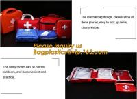 China earthquake survival kit personal outdoor safety emergency car first aid bag,First Aid backpack Plastic Hard Red Case 211 for sale