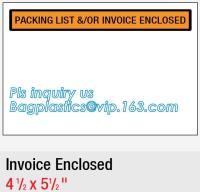 China FedEx packing list envelope adhesive tape bag Pressure Sensitive zip lock packing list envelope, Post Fedex Plastic Expr for sale