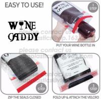 China Leak Proof Reusable Safe Travel Storage Wine Shipper Bags Disposable Wine Bottle Plastic Bubble Protector Travel Bags Po for sale