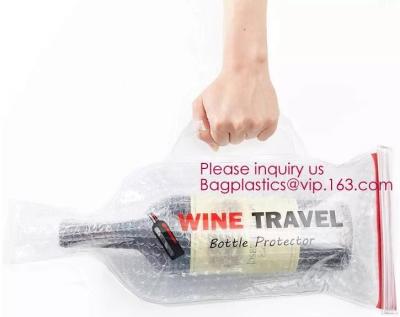 China Bottle Protector Bubble Travel Bag,Travel Trip Bag With Bubble Inside And Double Zip lockkks,Sleeve Travel Bag - Inner Skin for sale