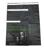 China Eco-Friendly waterproof durable grey/white PLA biodegradable courier bags,100% compostable and biodegradable Courier Env for sale
