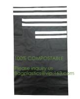 China Eco-Friendly waterproof durable grey/white PLA biodegradable courier bags,100% compostable and biodegradable Courier Env for sale