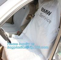 China Disposable plastic car seat cover universal, Industrial Disposable Wipes Synthetic Leather Car Seat Cover Synthetic Leat for sale
