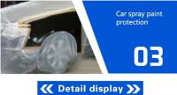 China pre-tape plastic masking film with duct tape,pre-tape masking film dispenser, paintable car masking film cloth auto pai for sale