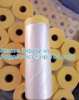 China PE Taped Drop Masking Film For Car Painting Protective Plastic Film for sale