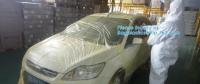 China High quality transparent hdpe protective plastic auto paint film, Paintable Masking film for car mask,moverspray auto pa for sale