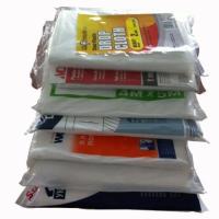China heavy-duty all purpose absorbent printed 6ft dropped,paint plastic drop cloth used for family, wholesale plastic drop cl for sale