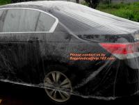 China PE car cover, plastic car cover, HDPE plastic overspray protective car cover, Decorative Film for sale