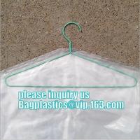 China commercial clear pe ldpe poly hotel laundry roll up suit garment packaging dry cleaning cover plastic polythene bag for for sale