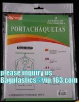 China commercial clear pe ldpe poly hotel laundry roll up suit garment packaging dry cleaning cover plastic polythene bag for for sale