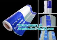 China Clear Polythene 21x4x54'',0.8mil Dry Cleaning Bags and Perforated Plastic Bags on Roll with Custom Printing for Laundry for sale