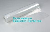 China Clear Polythene 21x4x54'',0.8mil Dry Cleaning Bags and Perforated Plastic Bags on Roll with Custom Printing for Laundry for sale