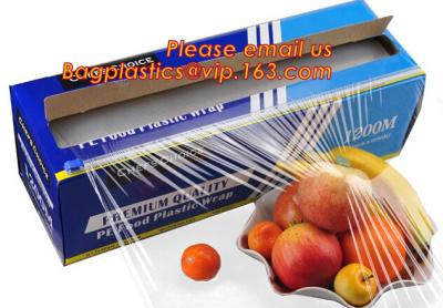 China Food Wrap Film Heavy Duty Plastic Bags PVC Cling Film Plastic Wrap 30CM X 400M for sale