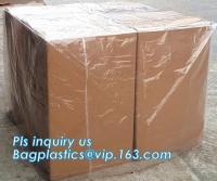 China Commercial clear gussted bags for pallet covers, Plastic vinyl cover with square bottom poly pallet cover, Tarpaulin Pal for sale