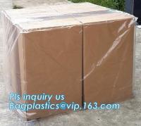 China Commercial clear gussted bags for pallet covers, Plastic vinyl cover with square bottom poly pallet cover, Tarpaulin Pal for sale