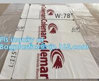 China pe bag pallet cover plastic bag sqaure bottom bag, 54 x 44 x 96