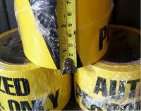 China YelloRed DANGER Tape Caution Tape Roll 3-Inch Non-Adhesive Sharp Red Color Warning Tape,Caution Tape for Barrier Warning for sale