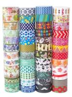 China Masking Paper Label Tape Label Roll Halloween Christmas Festival Design for sale